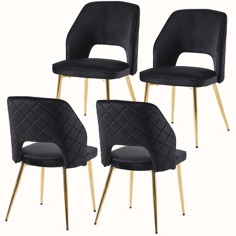 Wayfair black velvet chair store